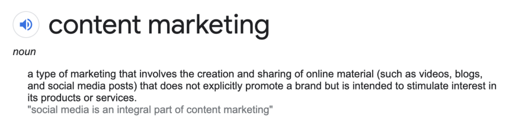 A Simple Content Marketing Definition [+ Examples]
